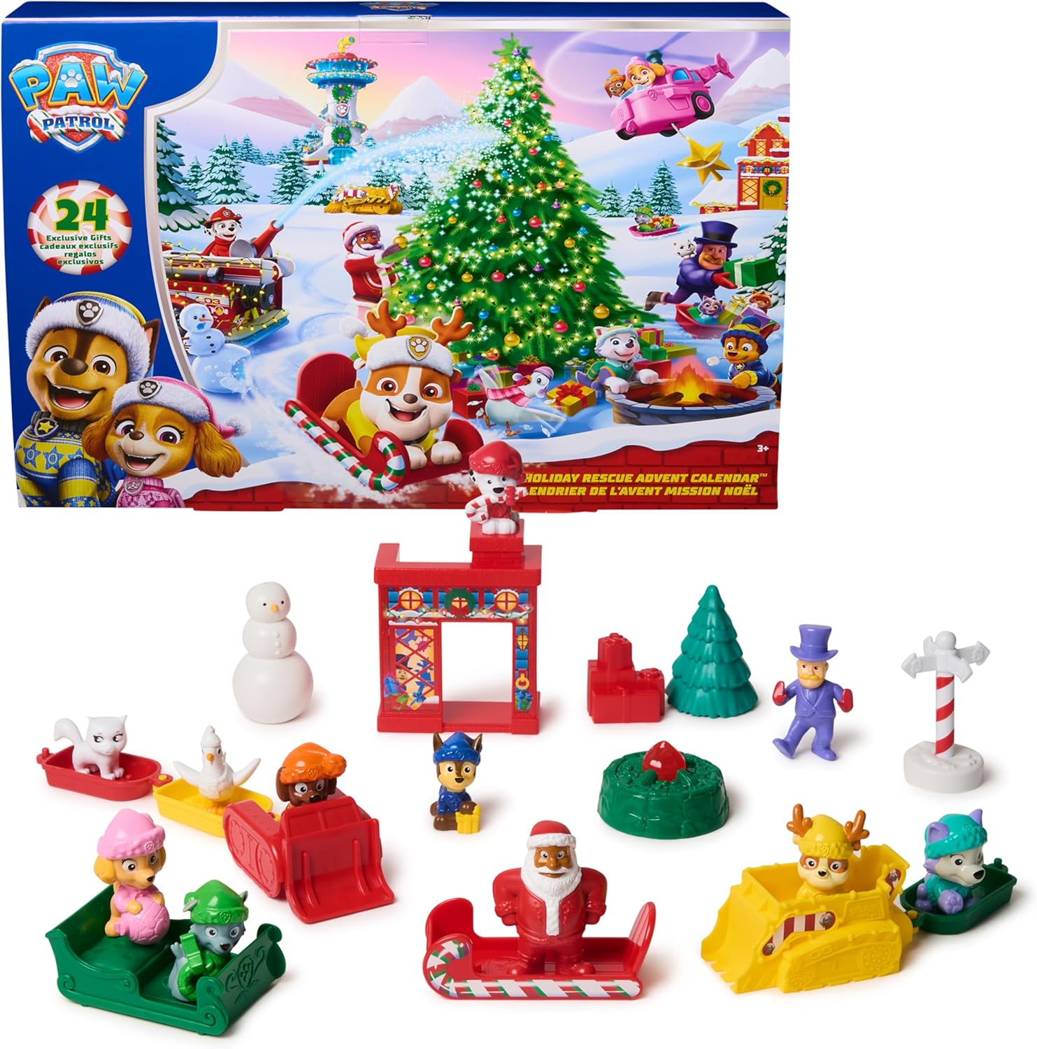 2025 Paw Patrol Advent Calendar: Holiday Adventures With The Mighty Pups! - Hello Subscription