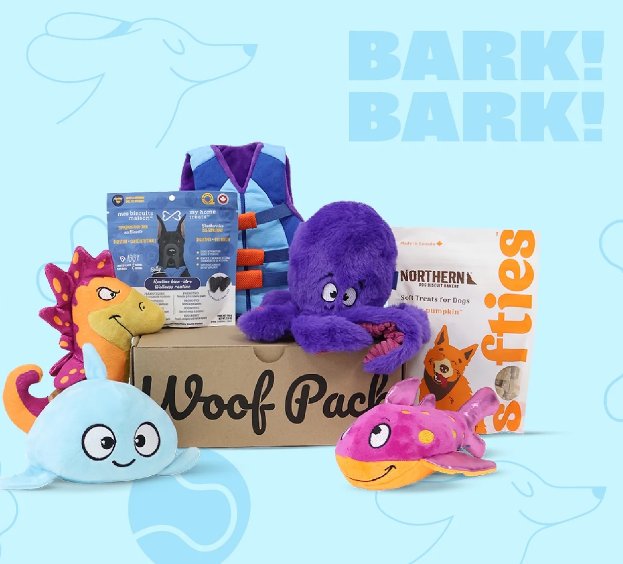 Woof Pack Coupon: FREE Extra Toy For A Year With Dog Treats and Toys ...
