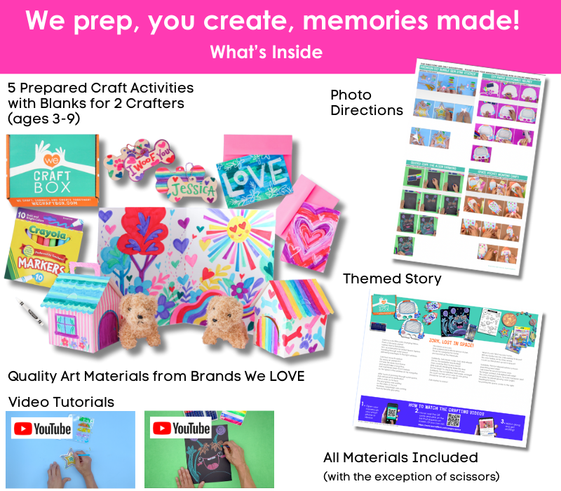 We Craft Box February 2026 Spoilers: Puppy Love Box! - Hello Subscription